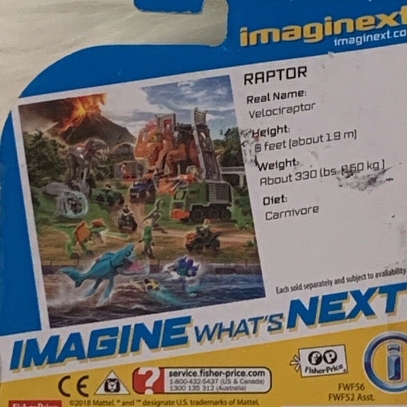 Fisher-Price | Toys | Jurassic World Dinosaur Egg Imaginext Raptor ...